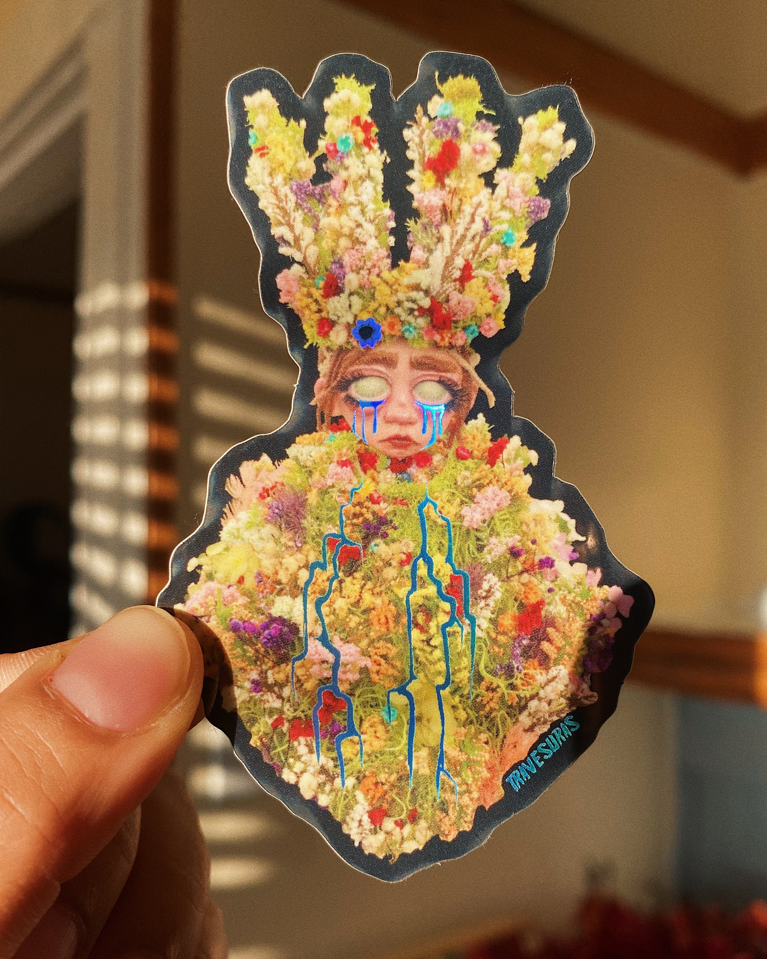 Holographic Midsommar sticker – shoptravesuras